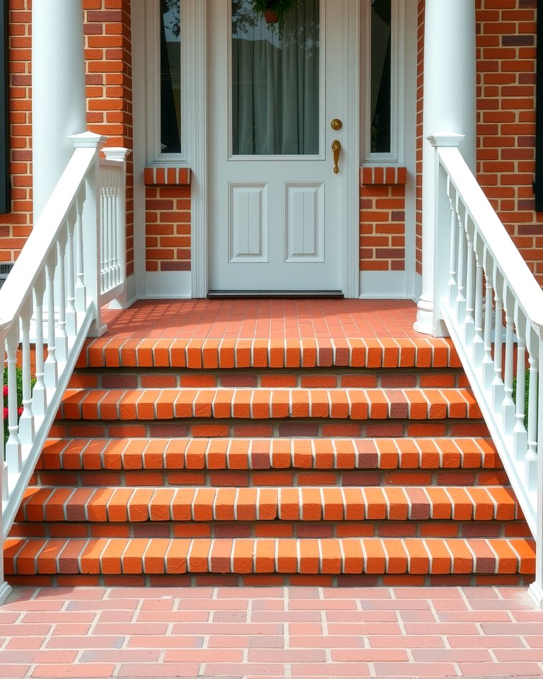 25 Brick Front Steps Design Ideas for Curb Appeal