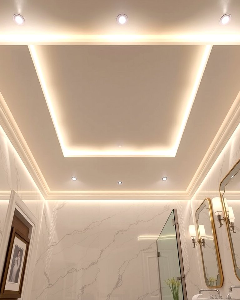 25 Bathroom Ceiling Lighting Ideas to Brighten Your Space