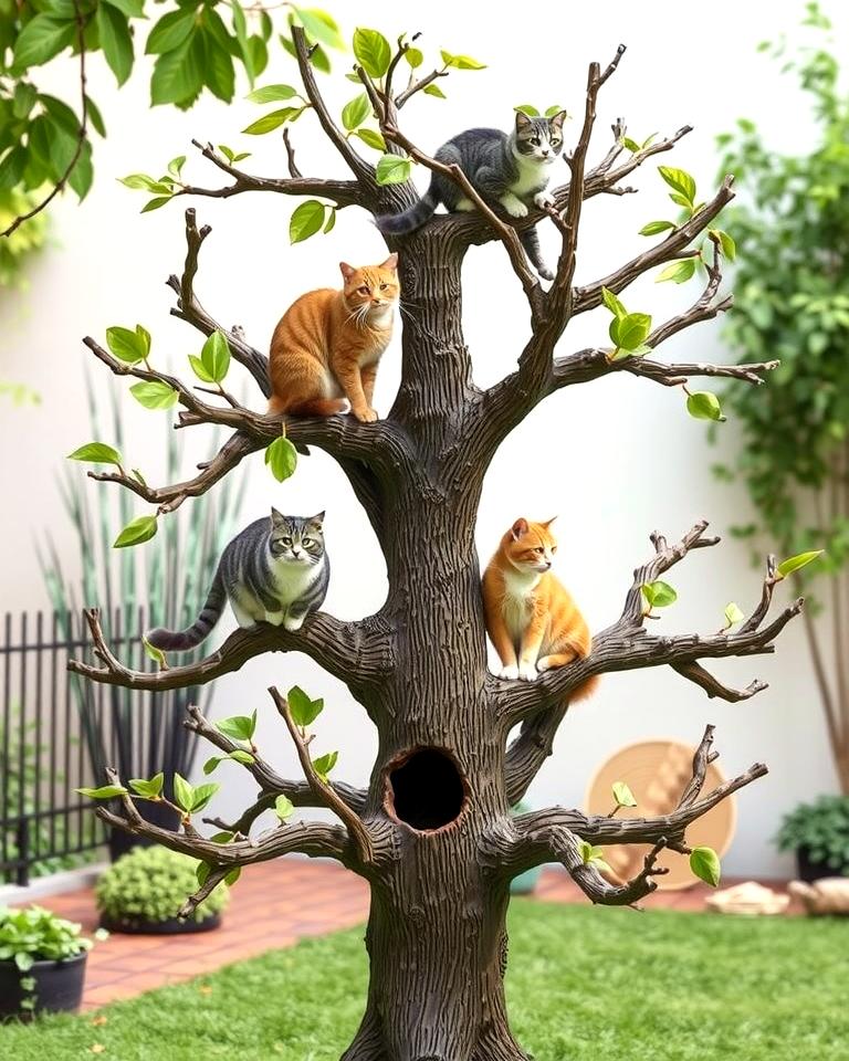 20 Outdoor Cat Tree Ideas for Your Feline Friends