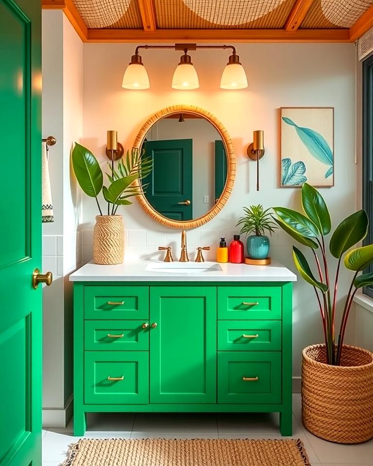20 Bathroom With Green Vanity Ideas for a Fresh Look