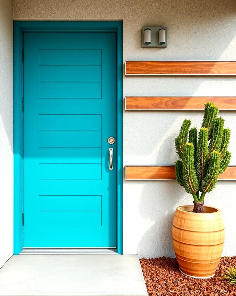 20 Turquoise Front Door Ideas for a Pop of Color