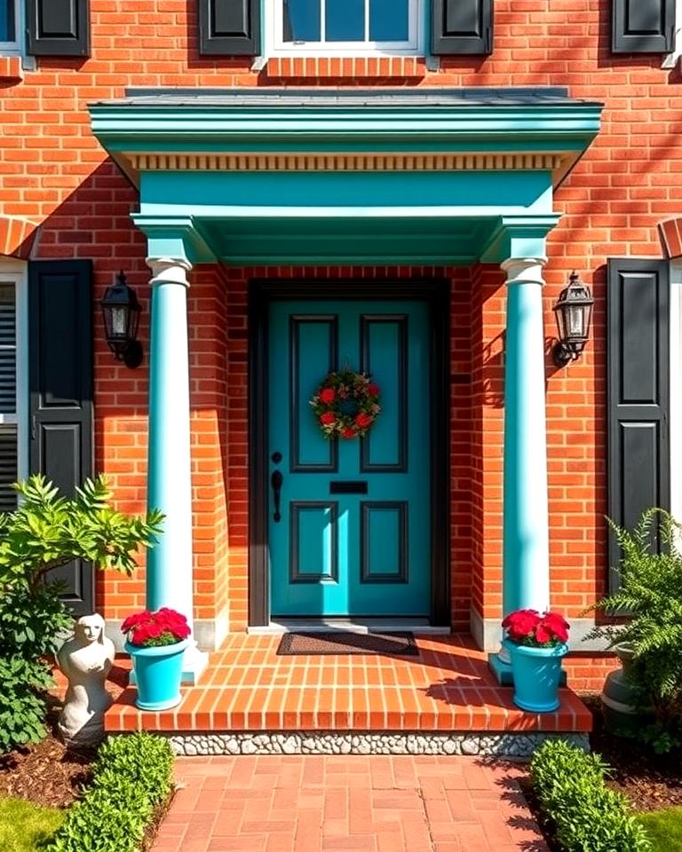 20 Turquoise Front Door Ideas for a Pop of Color