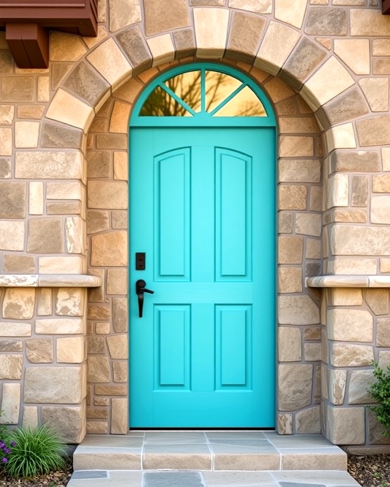 20 Turquoise Front Door Ideas for a Pop of Color
