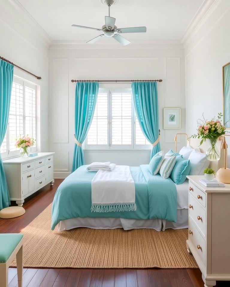 20 Turquoise Bedroom Ideas for a Fresh and Calming Space