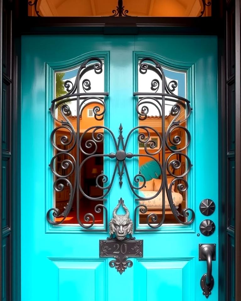 20 Turquoise Front Door Ideas for a Pop of Color