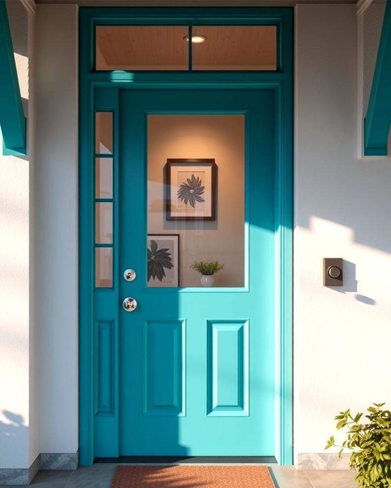 20 Turquoise Front Door Ideas for a Pop of Color