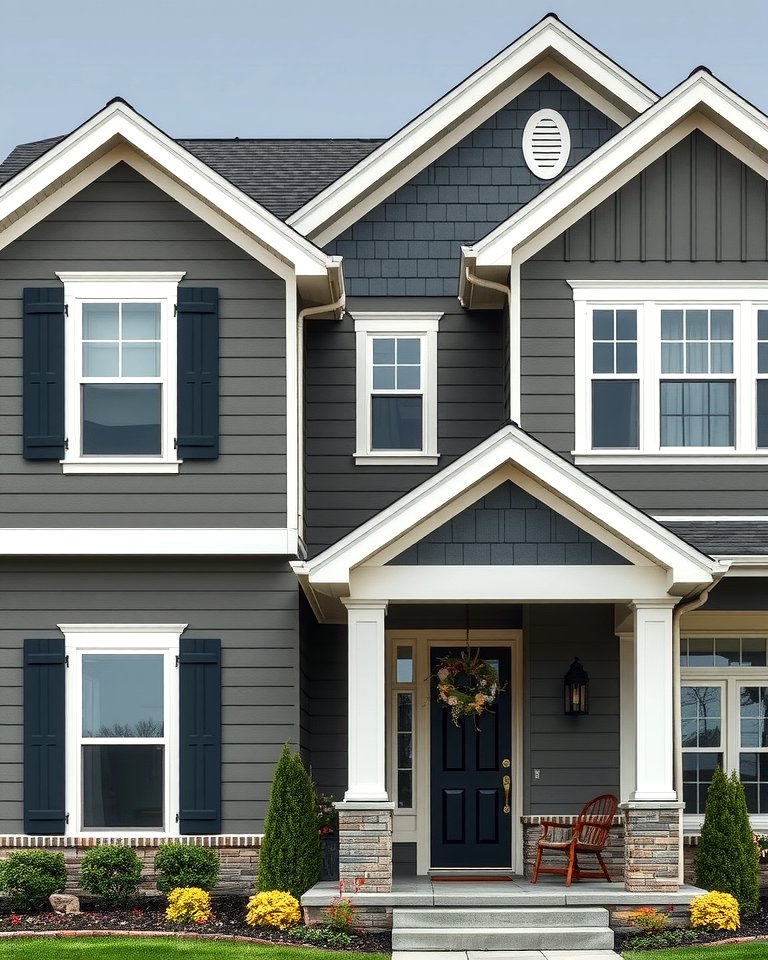 25 Dark Grey House Exterior Ideas for a Bold Statement