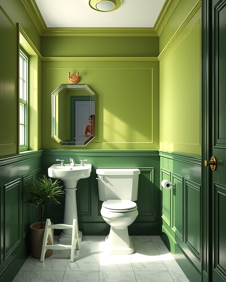 25 Green Powder Room Ideas for a Fresh Look