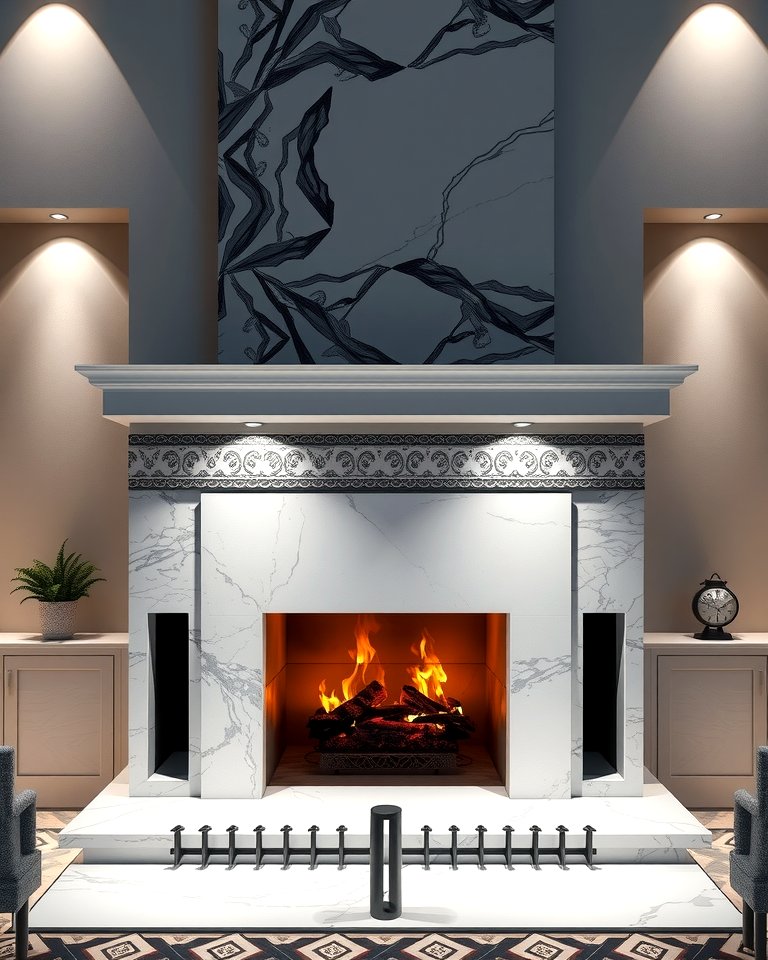 25 Elegant Marble Fireplace Ideas for a Luxurious Look