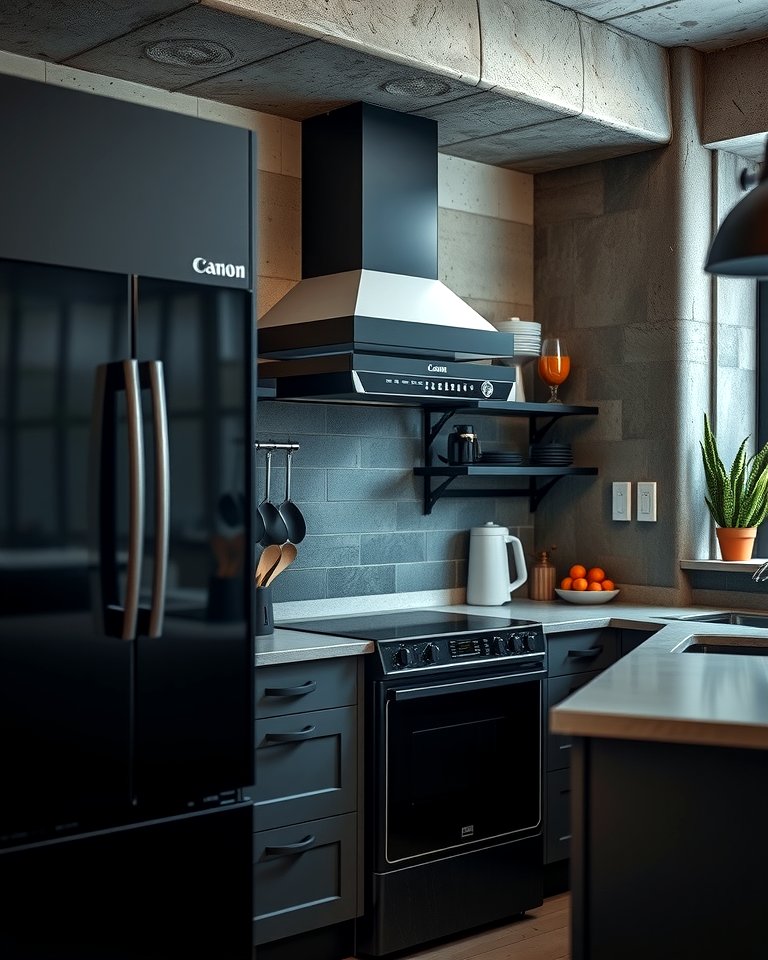 25 Kitchen With Black Appliances for a Sleek and Modern Look