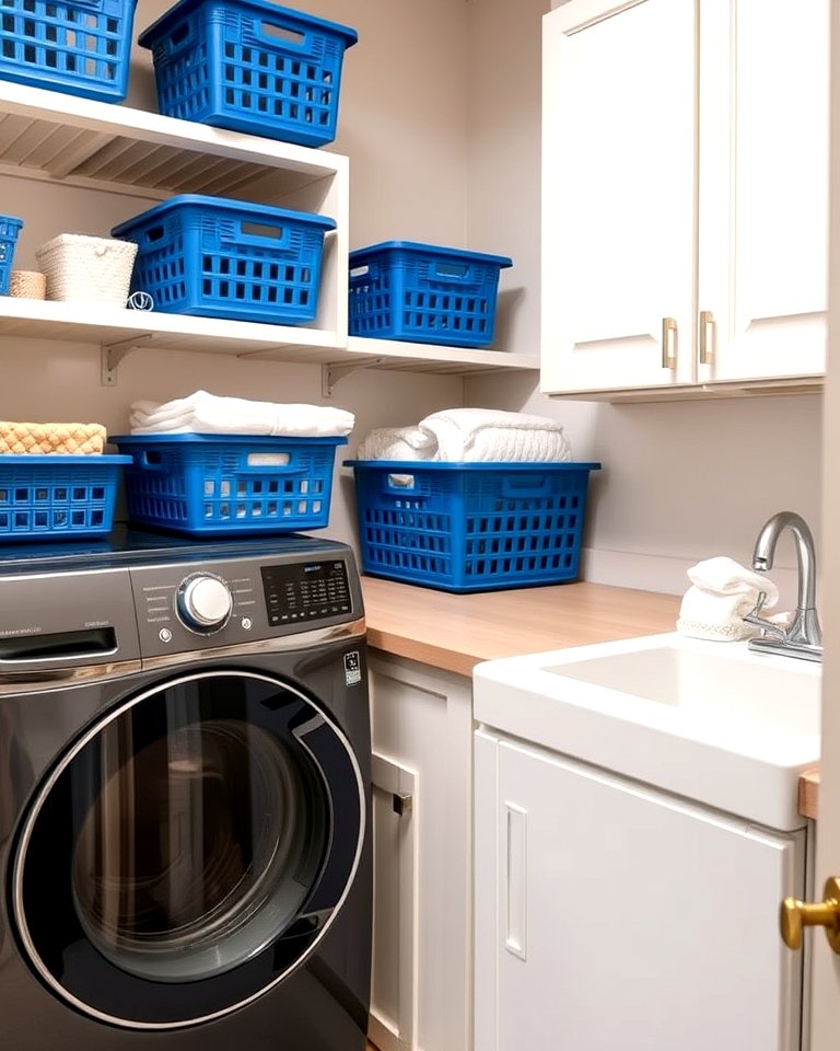 25 Blue Laundry Room Ideas for a Fresh and Clean Look