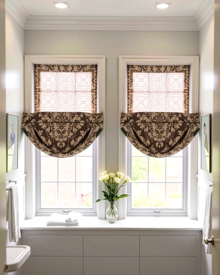 25 Beautiful Bathroom Window Treatment Ideas for Privacy