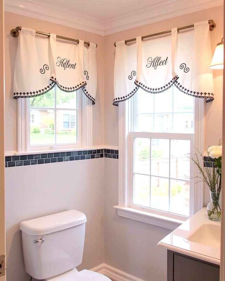 25 Beautiful Bathroom Window Treatment Ideas for Privacy
