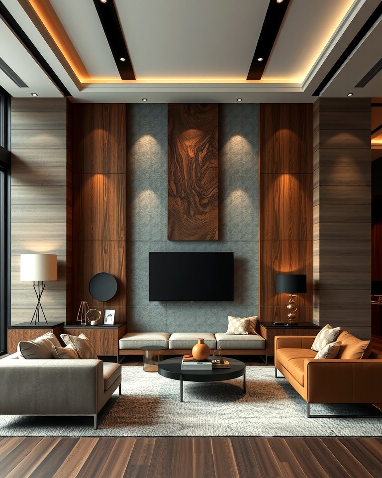 25 Stunning Living Room Vaulted Ceiling Design Ideas