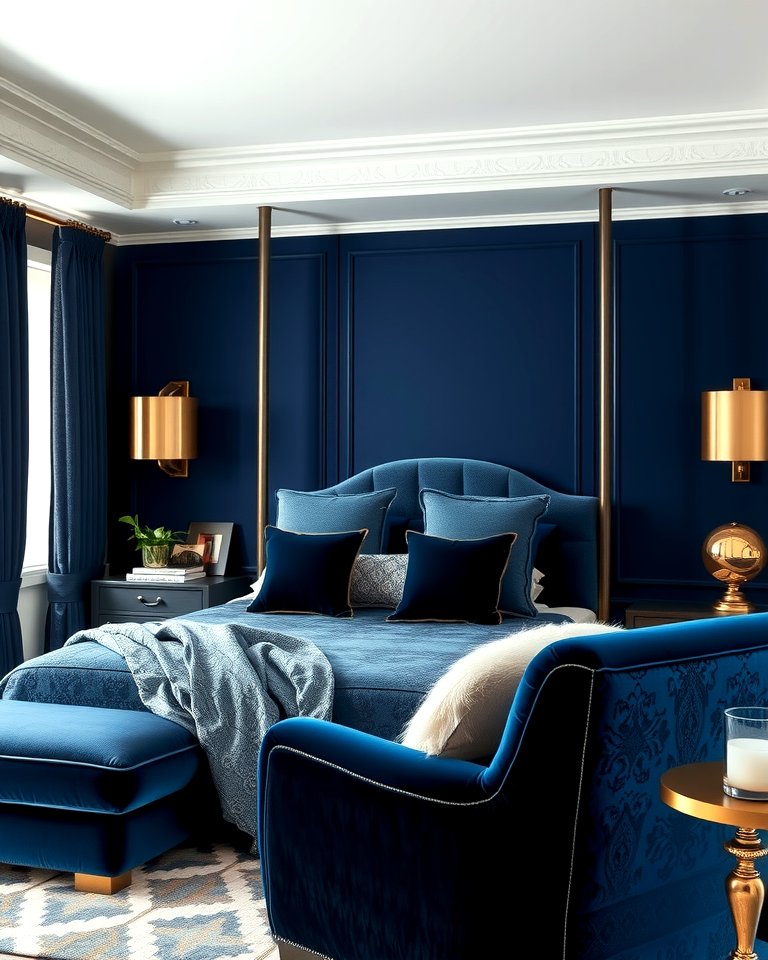 25 Dark Blue Bedroom Ideas for Cozy Nights