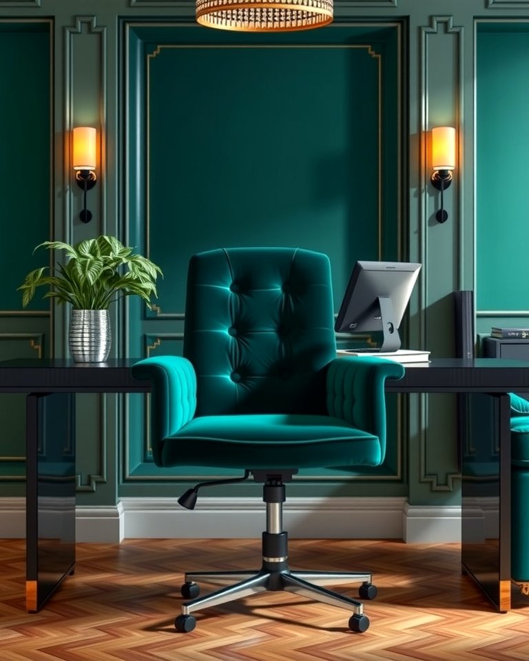 25 Dark Green Office Ideas for a Sophisticated Look