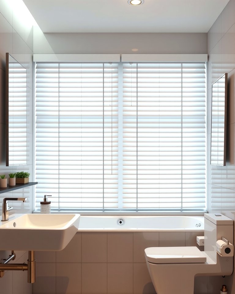 25 Beautiful Bathroom Window Treatment Ideas for Privacy