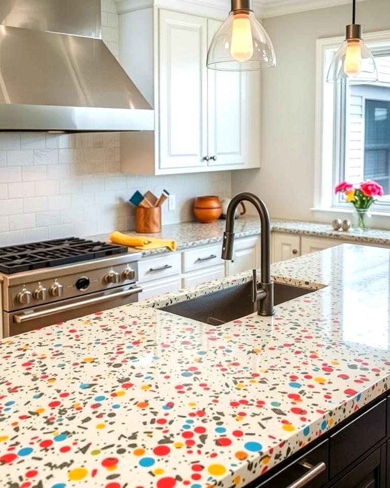 20 Terrazzo Kitchen Countertops for a Unique Look