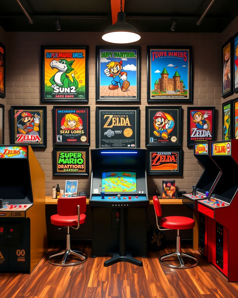 25 Exciting Arcade Room Ideas for Game Lovers