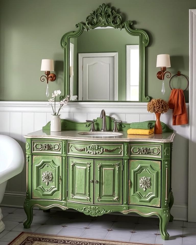 20 Bathroom With Green Vanity Ideas for a Fresh Look