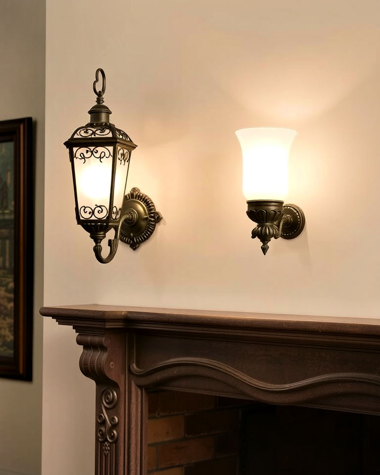 25 Fireplace Sconces Ideas for a Warm Ambiance