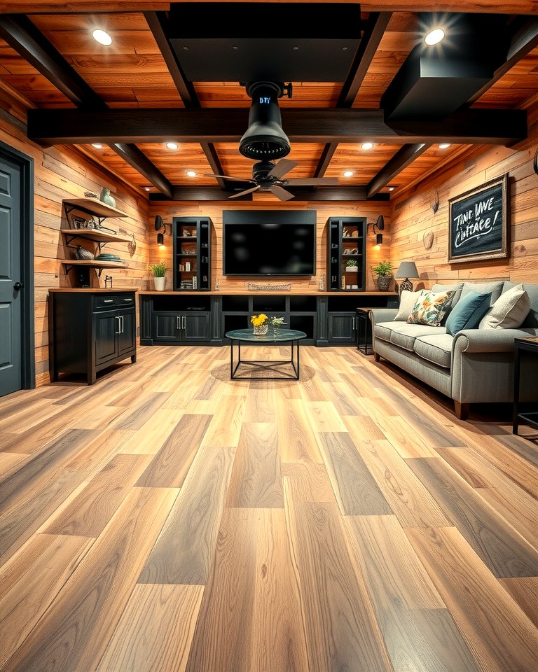 25 Man Cave Flooring Ideas for a Masculine Retreat