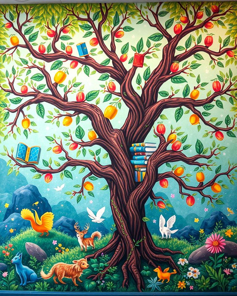 20 Library Murals to Inspire Your Next Home Project