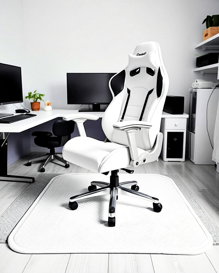 25 All White Gaming Setup Ideas for a Sleek Look