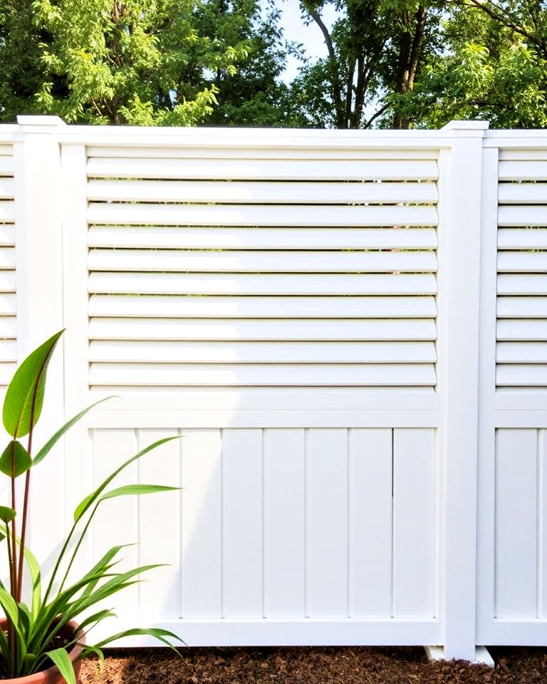20 White Privacy Fence Ideas for a Classic Look