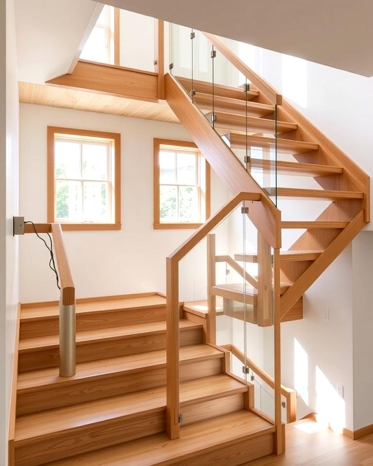 20 White Oak Staircase Ideas for a Modern and Warm Home