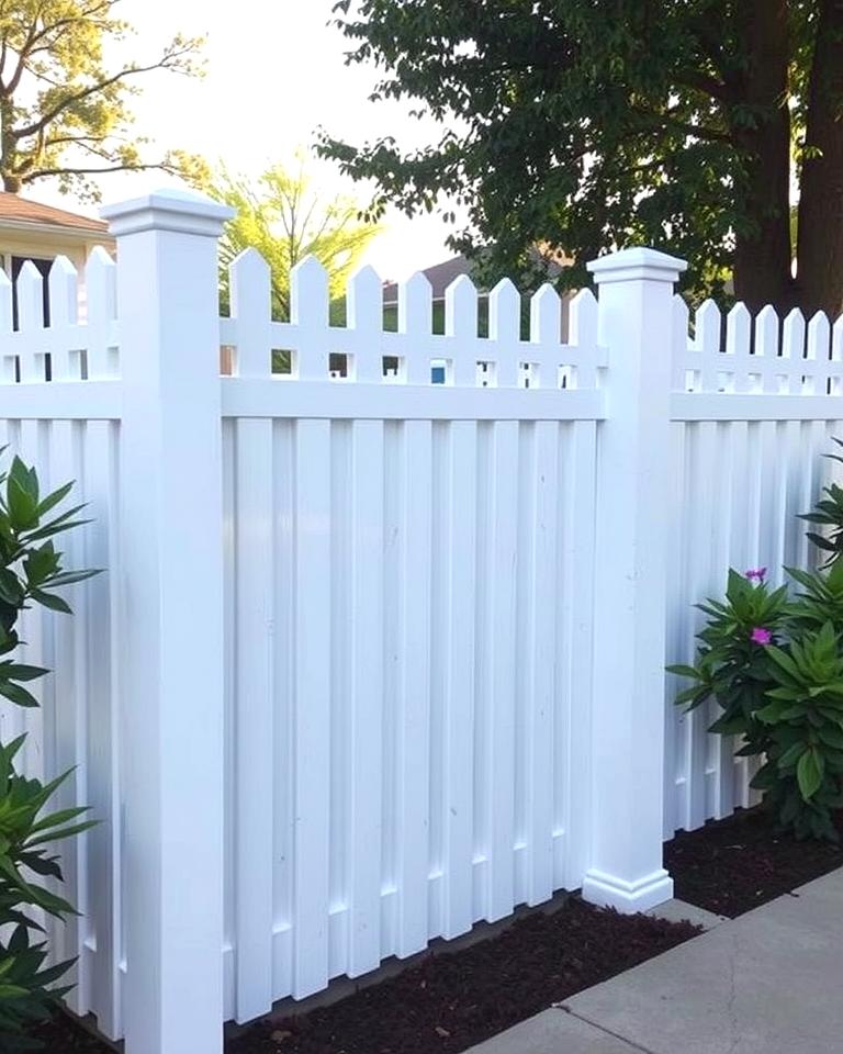 20 White Privacy Fence Ideas for a Classic Look