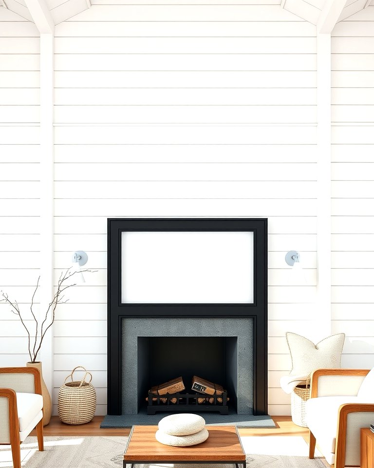 25 Black and White Fireplace Ideas for Timeless Elegance