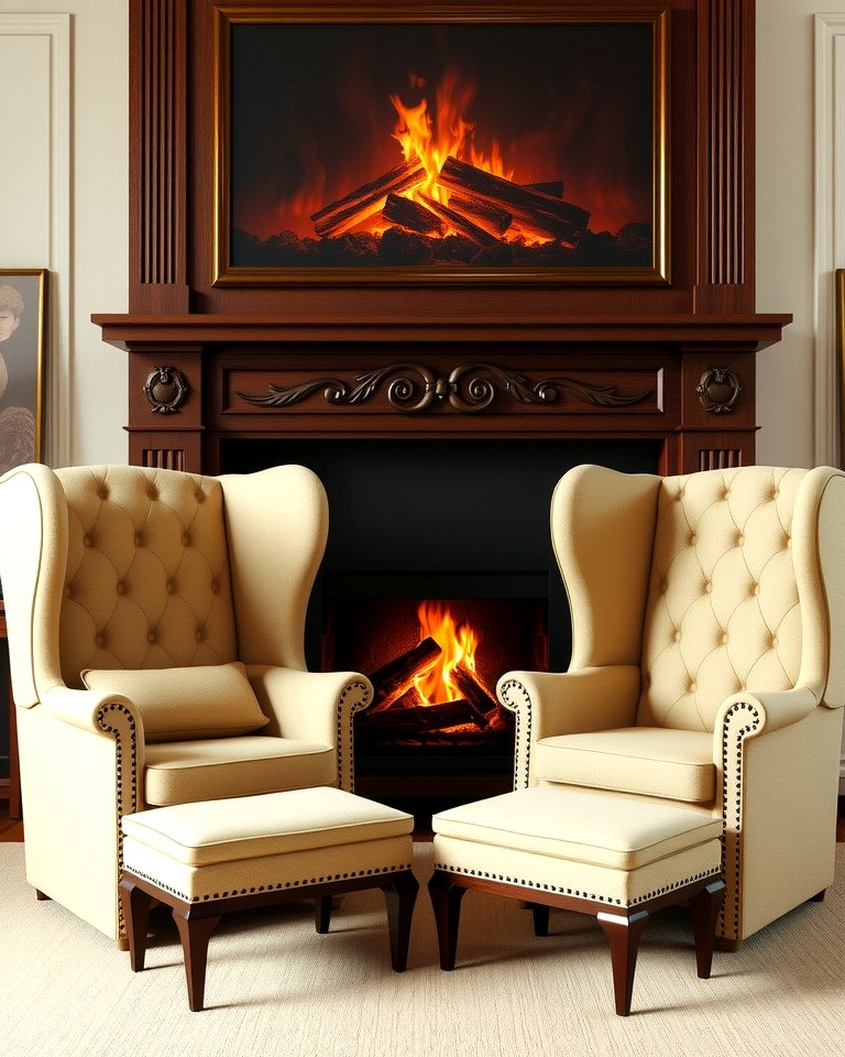25 Chairs in Front of Fireplace Ideas for Cozy Vibes