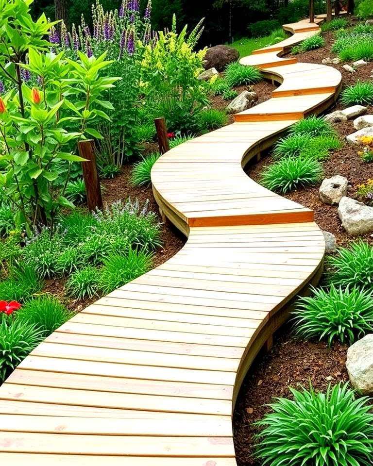 20 Sloped Walkway Ideas for Beautiful Landscaping