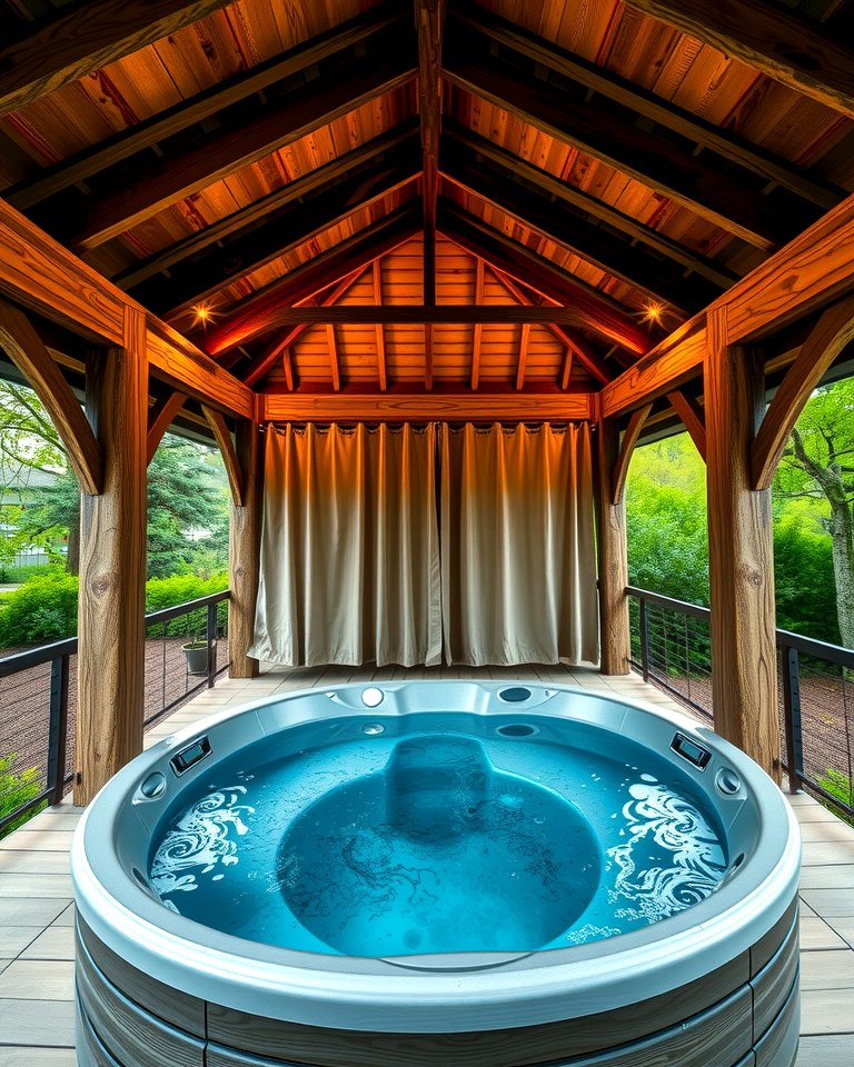 25 Hot Tub Enclosure Ideas for Year-Round Relaxation