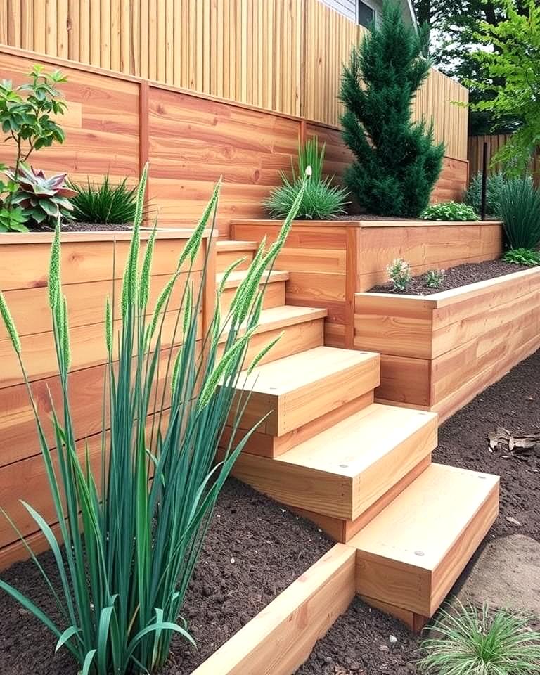 20 Durable Wood Retaining Wall Ideas for Your Yard