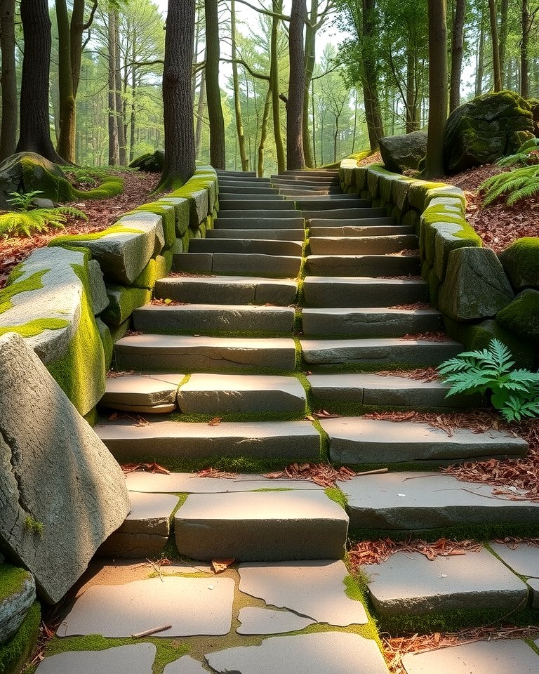 25 Flagstone Steps Ideas for Your Outdoor Pathway