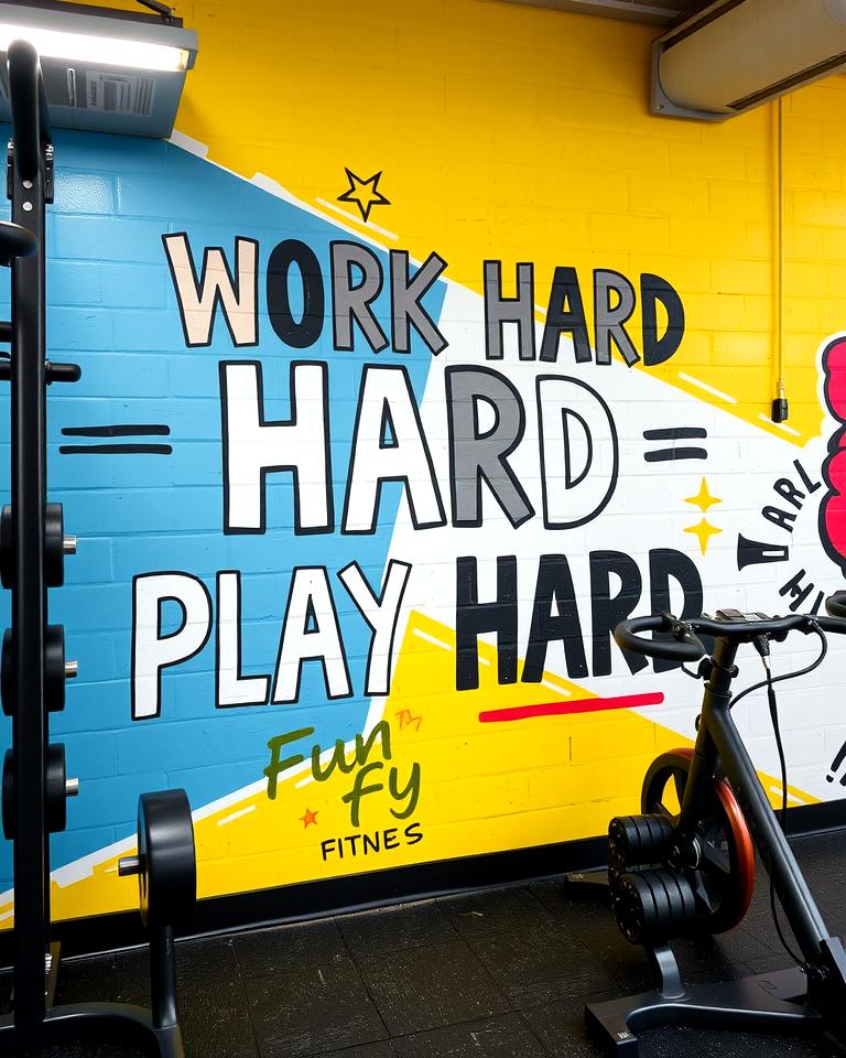 20 Gym Murals to Inspire Your Workout Space