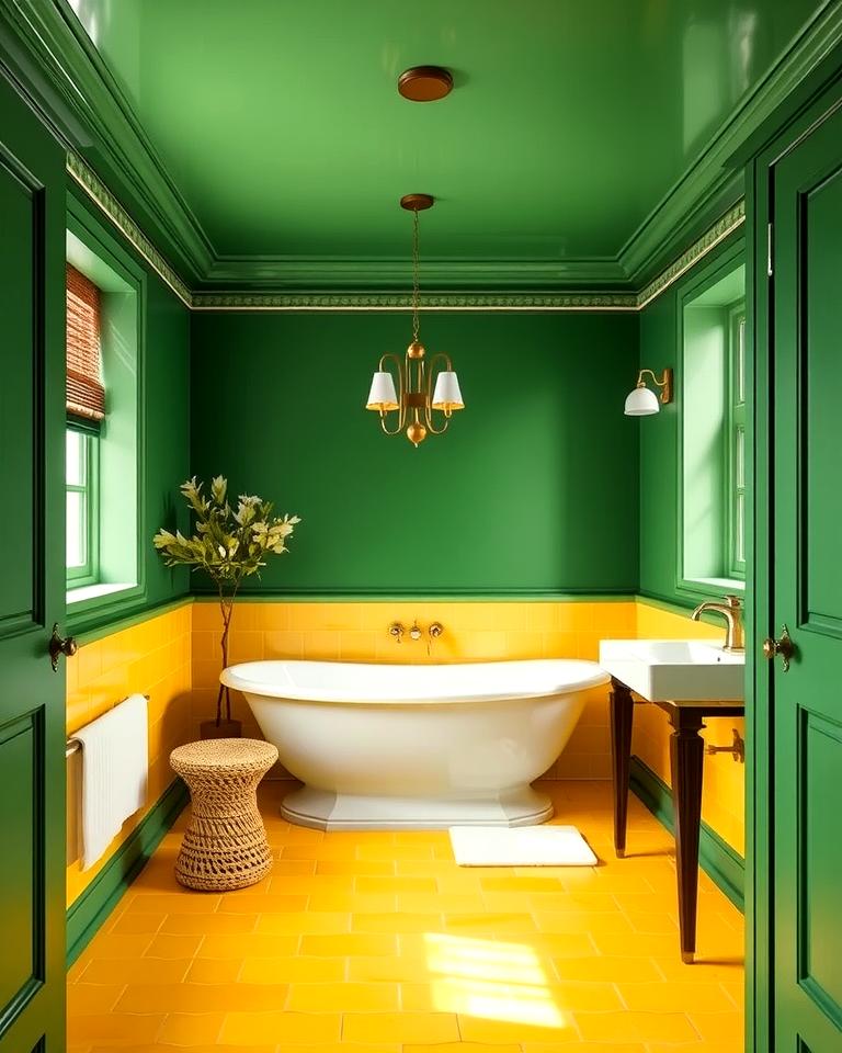 20 Yellow and Green Bathroom Ideas for a Fresh Look