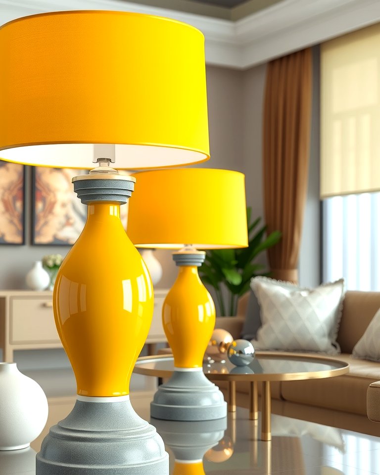25 Grey and Yellow Living Room Ideas