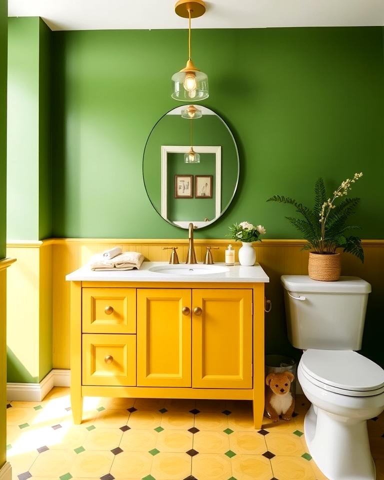 20 Yellow and Green Bathroom Ideas for a Fresh Look