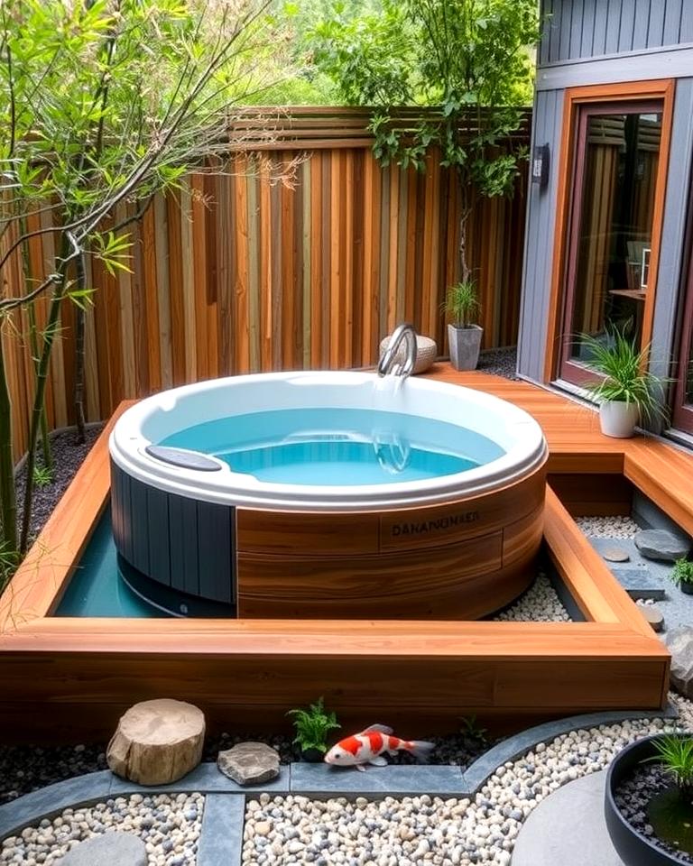 20 Sunken Hot Tub Ideas for Relaxing Outdoor Spaces