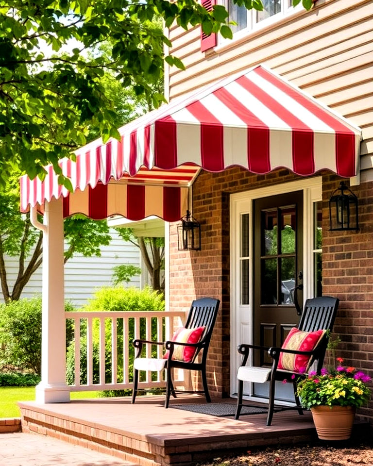 20 Front Porch Awning Ideas to Enhance Your Home
