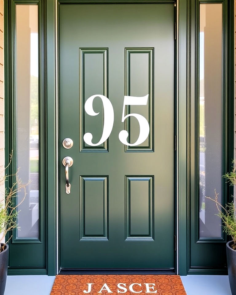 20 Stunning Dark Green Front Door Ideas for Curb Appeal