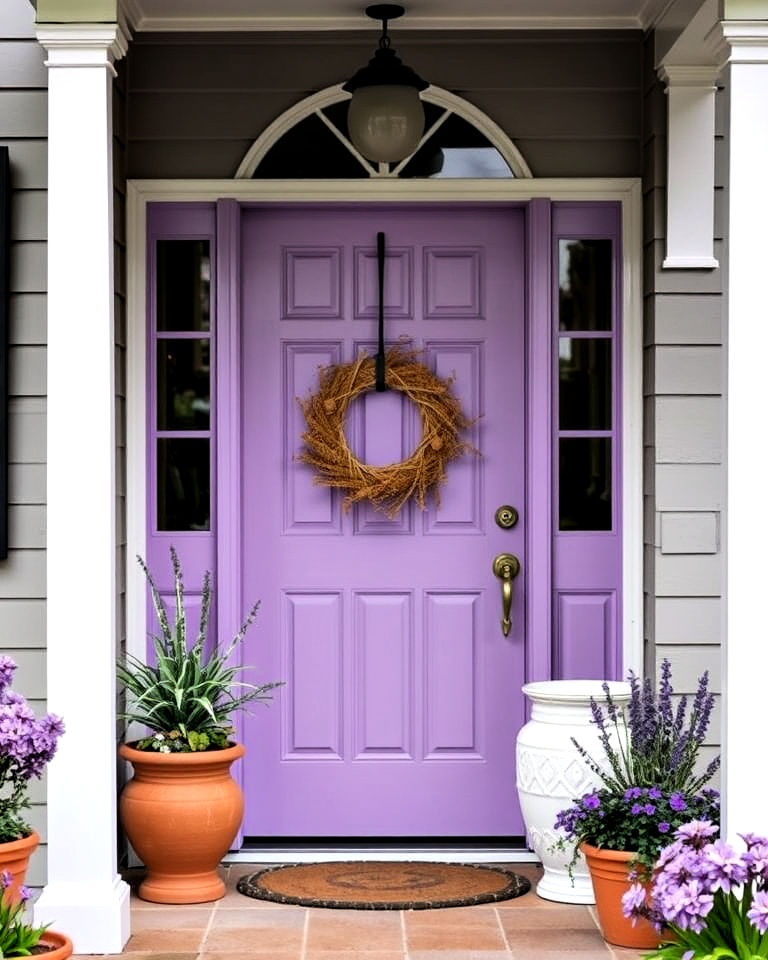 20 Dark Purple Front Door Ideas for a Bold Entrance