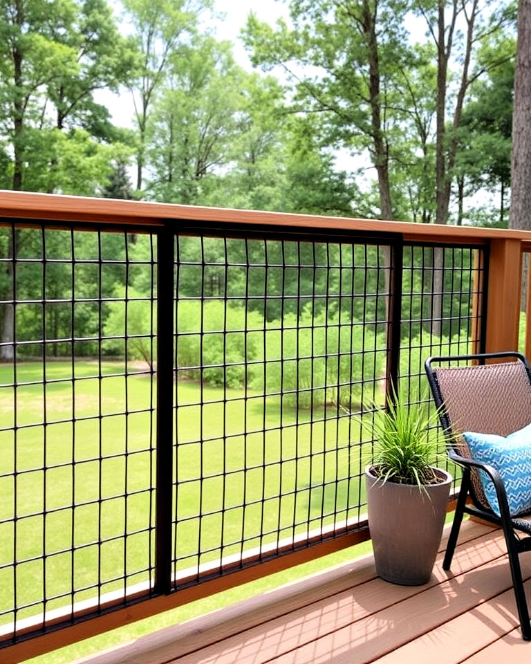 20 Hog Wire Deck Railing Ideas for Rustic Charm