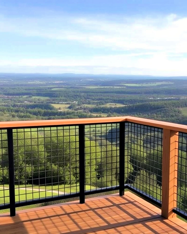 20 Hog Wire Deck Railing Ideas for Rustic Charm