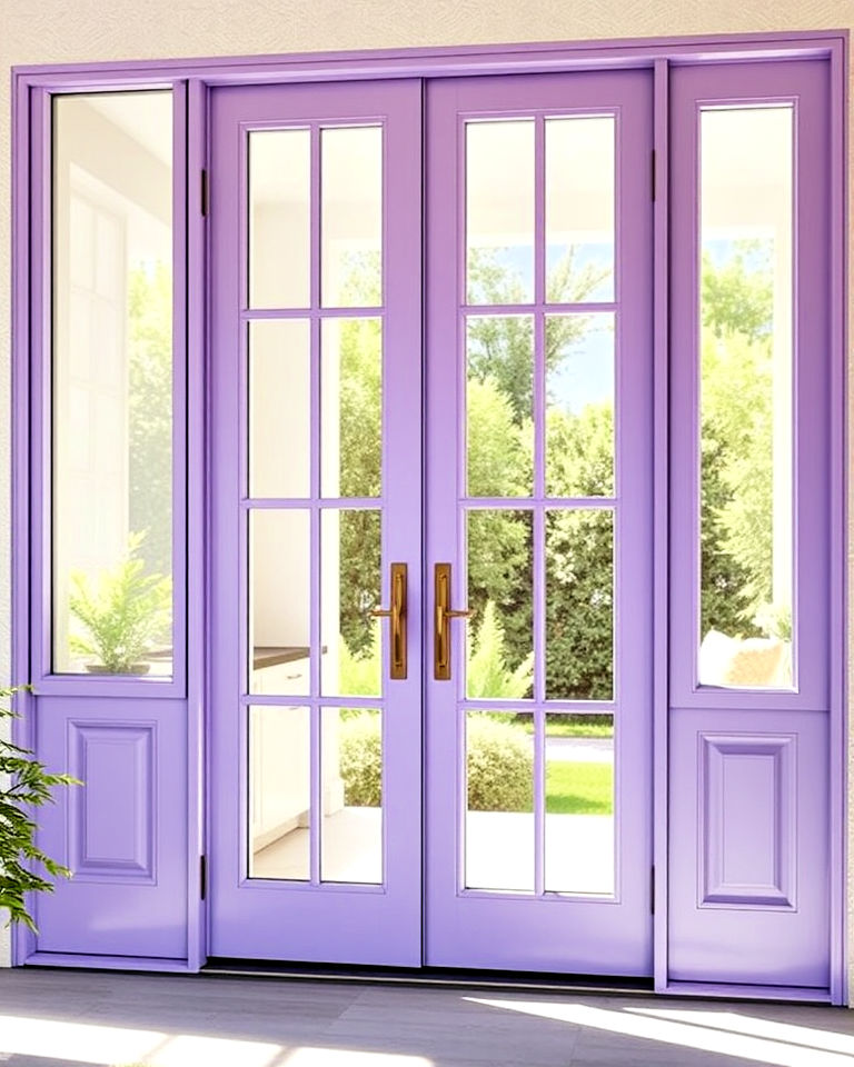 20 Lavender Front Door Ideas for a Welcoming Entrance