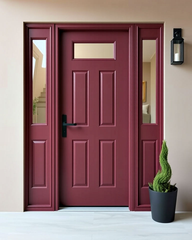 20 Elegant Burgundy Front Door Ideas for Your Home