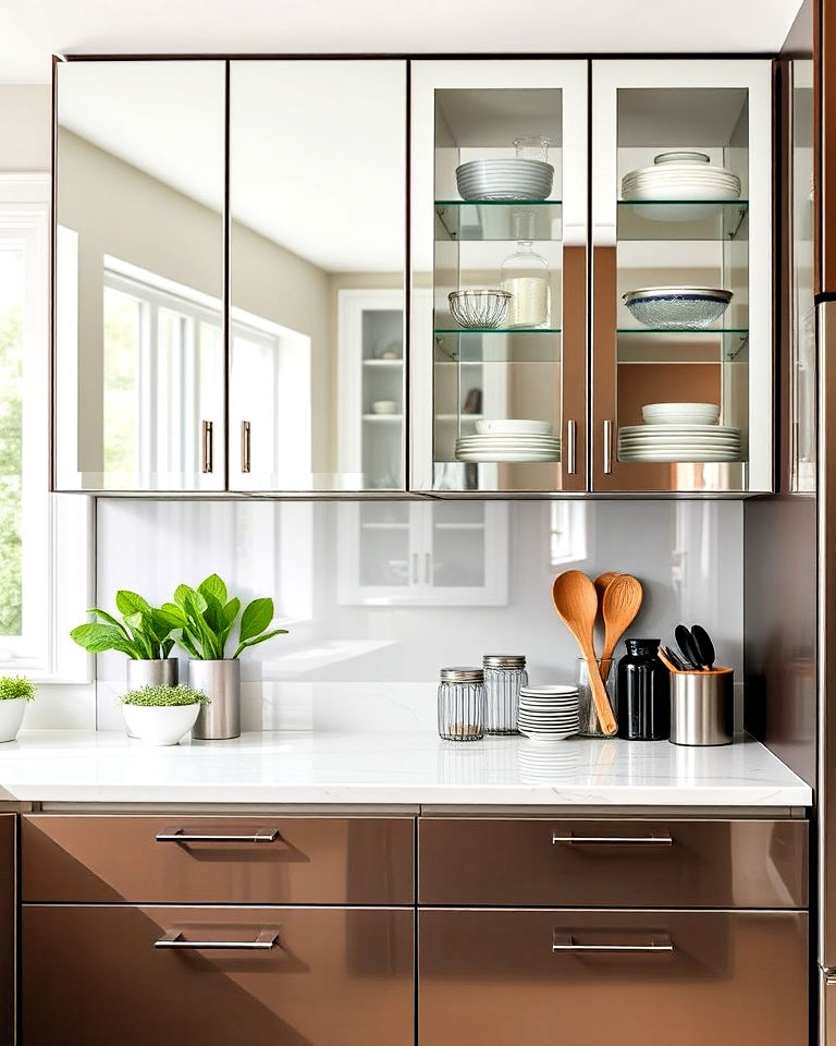 20 Modern Style Glass Kitchen Cabinets for a Sleek Look